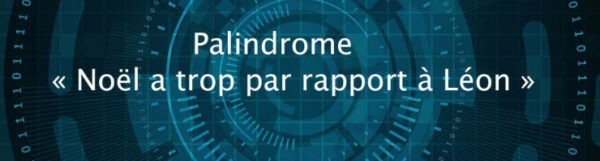 Palindrome Et Python Comment Reconnaître Mathwebfr